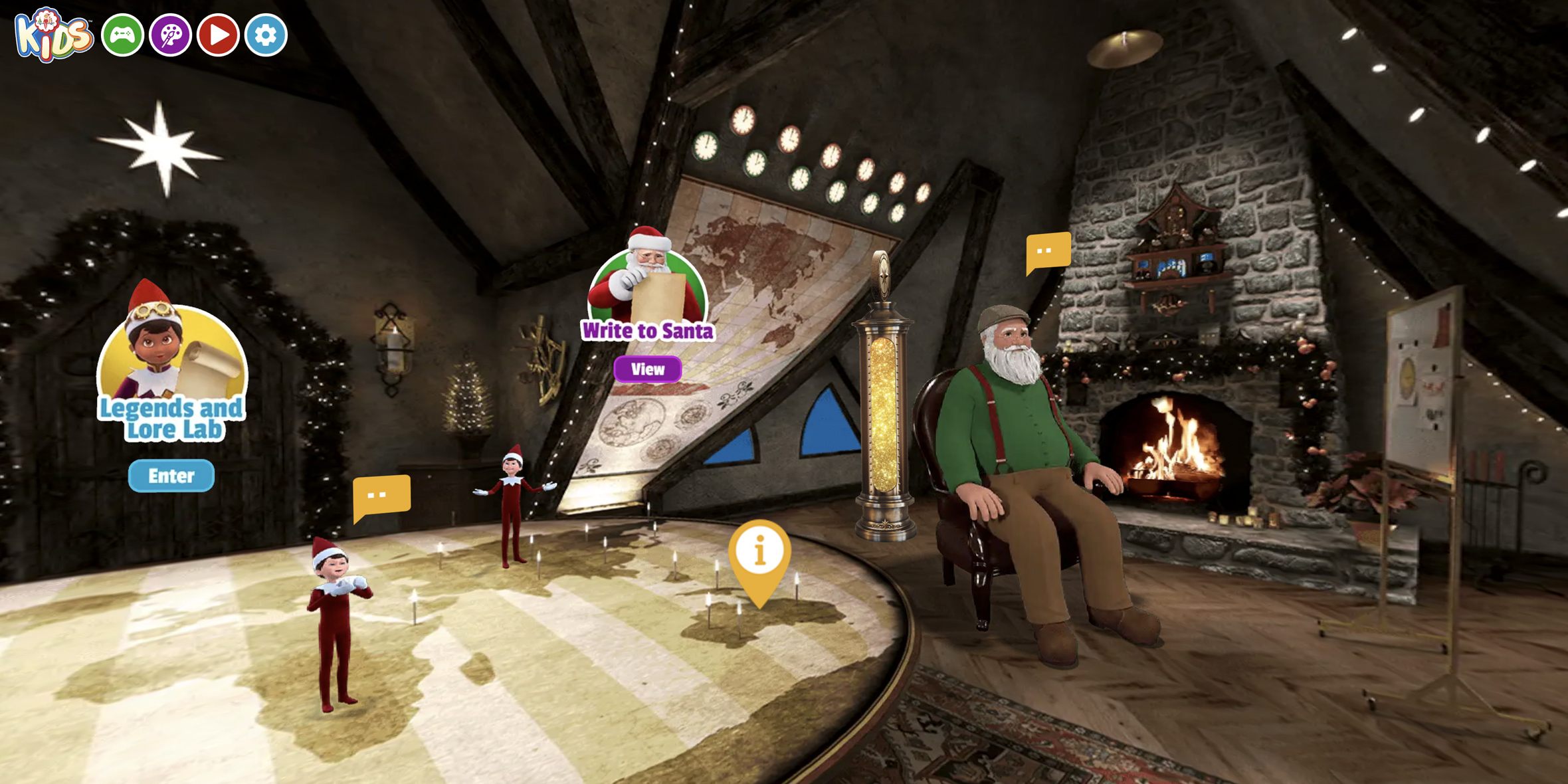 Santa's Strategy Room | Locations | Santa's North Pole